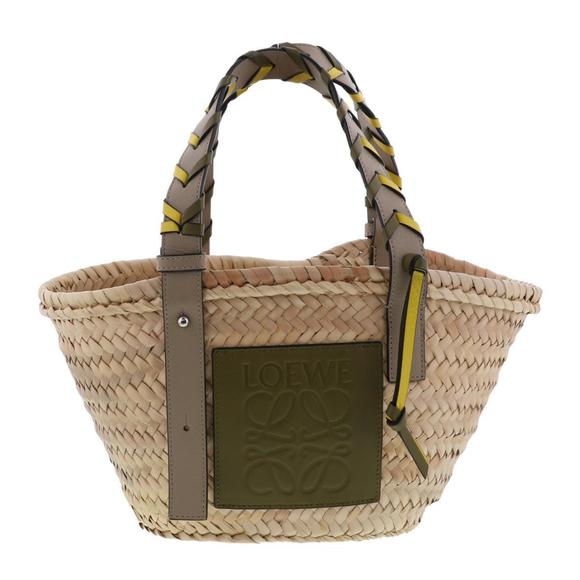Loewe | Bags | Loewe Anagram Basket Handbag Palm Leaf Laphia Glace ...